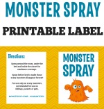 Free Printable Monster Spray Label