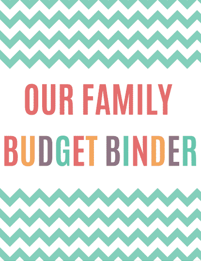 FREE Printable Budget Binder Organize Your Family Budget
