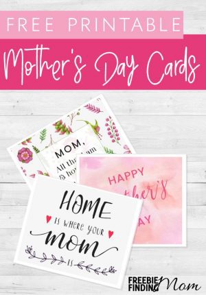 Free Mother's Day Printable Cards