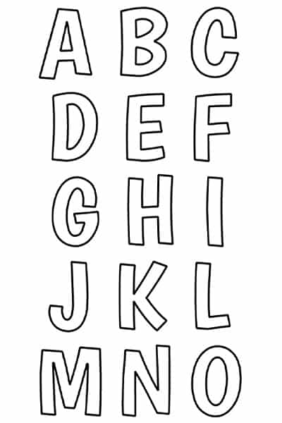 Free Printable Alphabet Templates Pdf Printable Templates