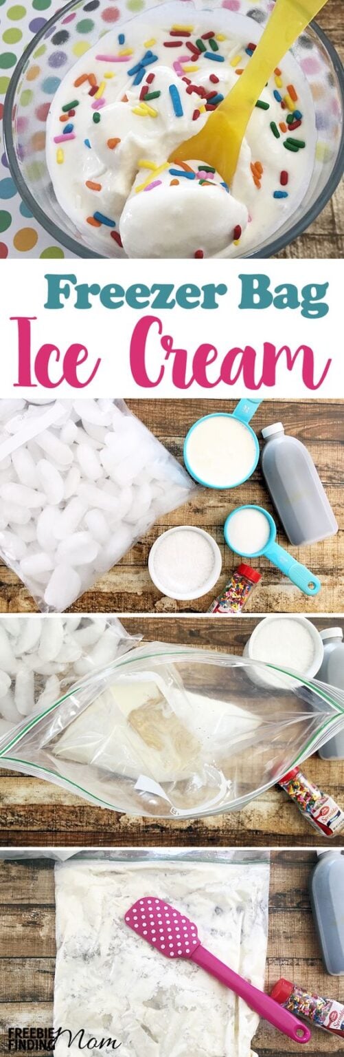 Homemade Freezer Bag Ice Cream In Just 15 Minutes!