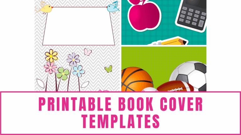 Free Printable Book Cover Templates