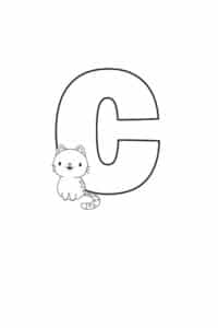 Printable Bubble Letters: Cat and Dog Letters Alphabet