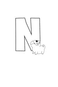 Printable Bubble Letters: Cat and Dog Letters Alphabet