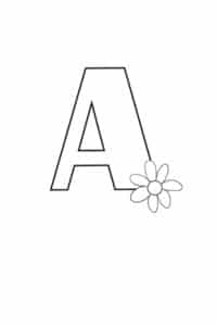 Printable Bubble Letters: Flower Letters Alphabet