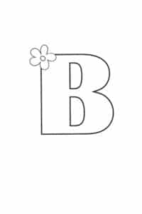 Printable Bubble Letters: Flower Letters Alphabet
