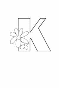 Printable Bubble Letters: Flower Letters Alphabet