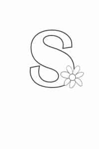 Printable Bubble Letters: Flower Letters Alphabet