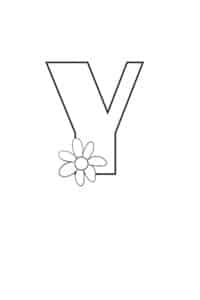 Printable Bubble Letters: Flower Letters Alphabet