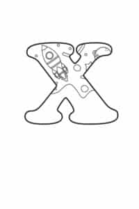 Printable Bubble Letters: Outer Space Letters Alphabet