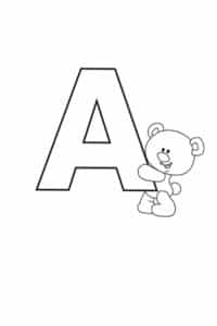 Printable Bubble Letters: Teddy Bear Letters Alphabet