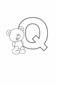 Printable Bubble Letters: Teddy Bear Letters Alphabet