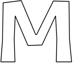 Free Printable Bubble Letter M
