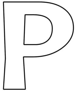 Free Printable Bubble Letter P