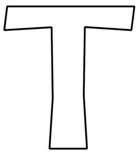 Free Printable Bubble Letter T