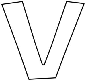 Free Printable Bubble Letter V - Freebie Finding Mom