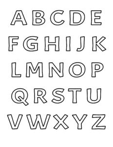 Free Printable Bubble Letters Set