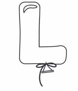 Printable Bubble Letters: Balloon Letter L