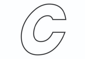 Printable Bubble Letters: Fancy Bubble Letter C