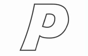 Printable Bubble Letters: Fancy Bubble Letter P