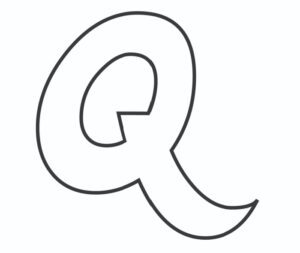 Printable Bubble Letters: Fancy Bubble Letter Q