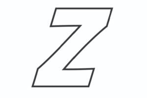 Printable Bubble Letters: Fancy Bubble Letter Z