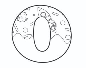 Printable Bubble Letters: Outer Space Letter O
