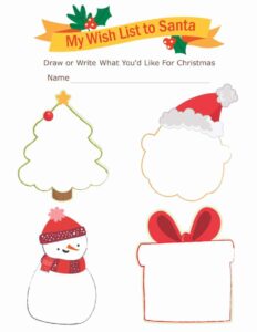 5 Printable Christmas List Templates