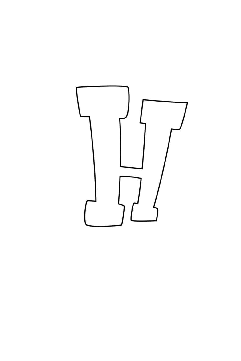 Graffiti Bubble Letters Alphabet Printable