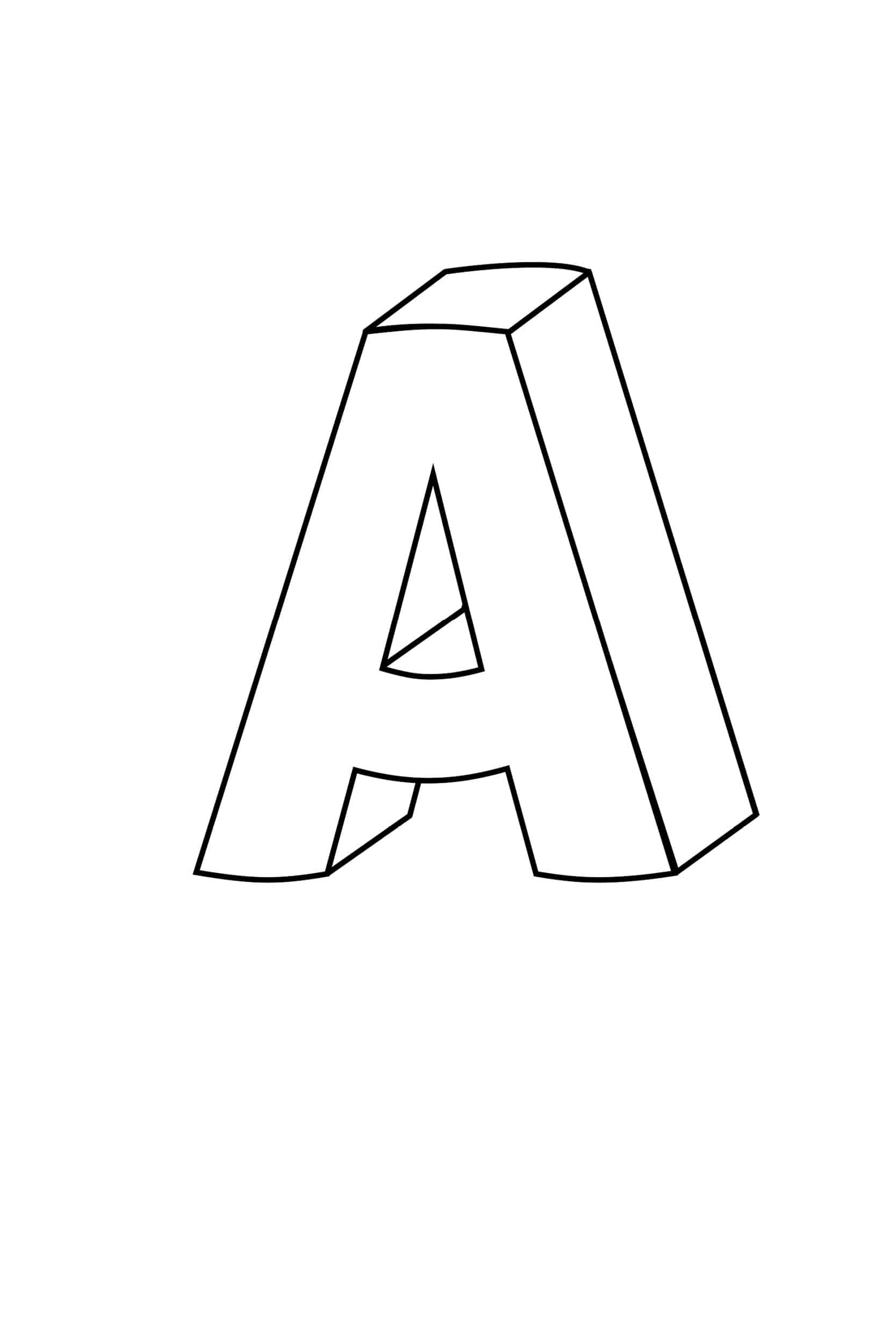 Free Printable 3d Letters Printable Templates
