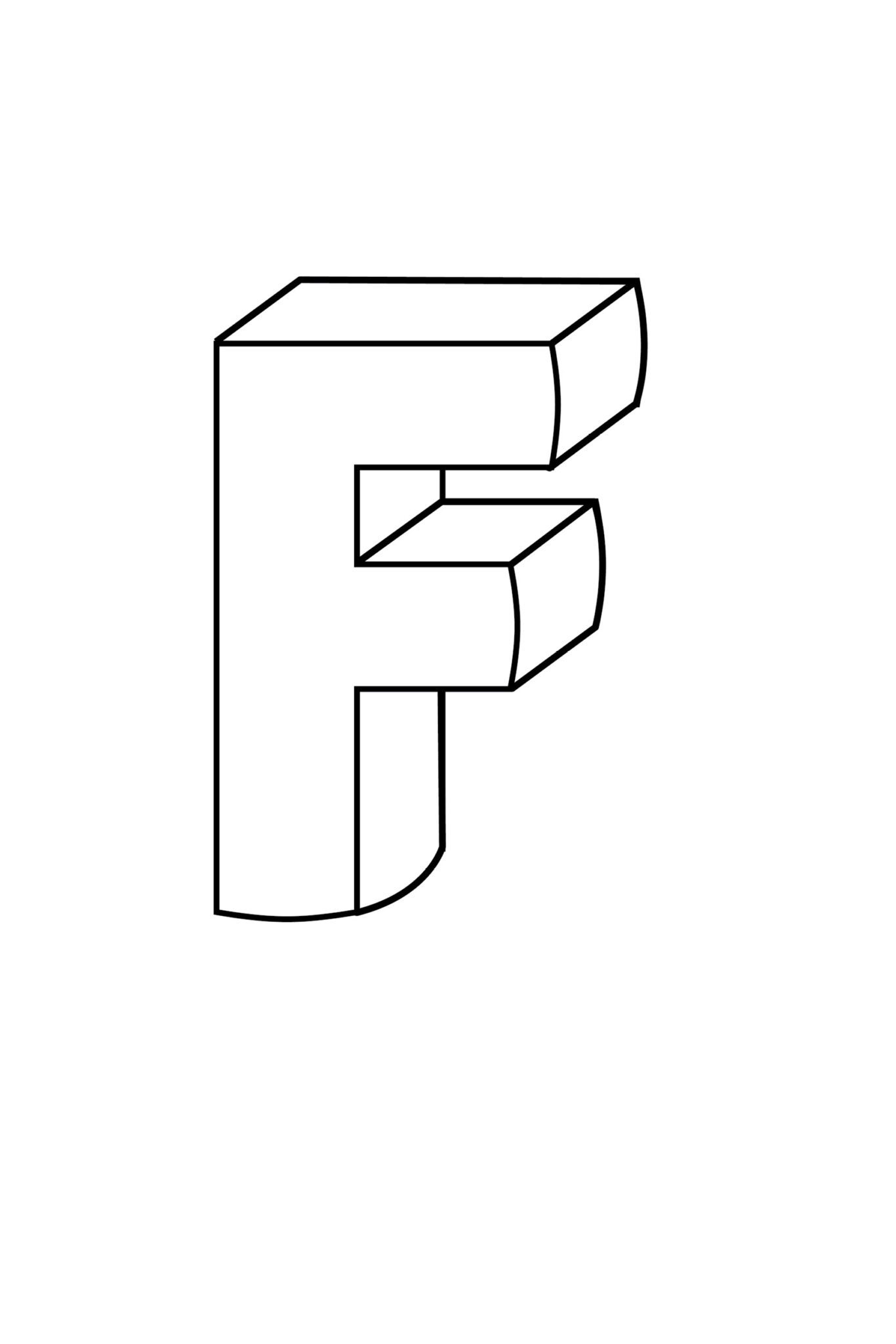 Printable 3D Bubble Letters Alphabet