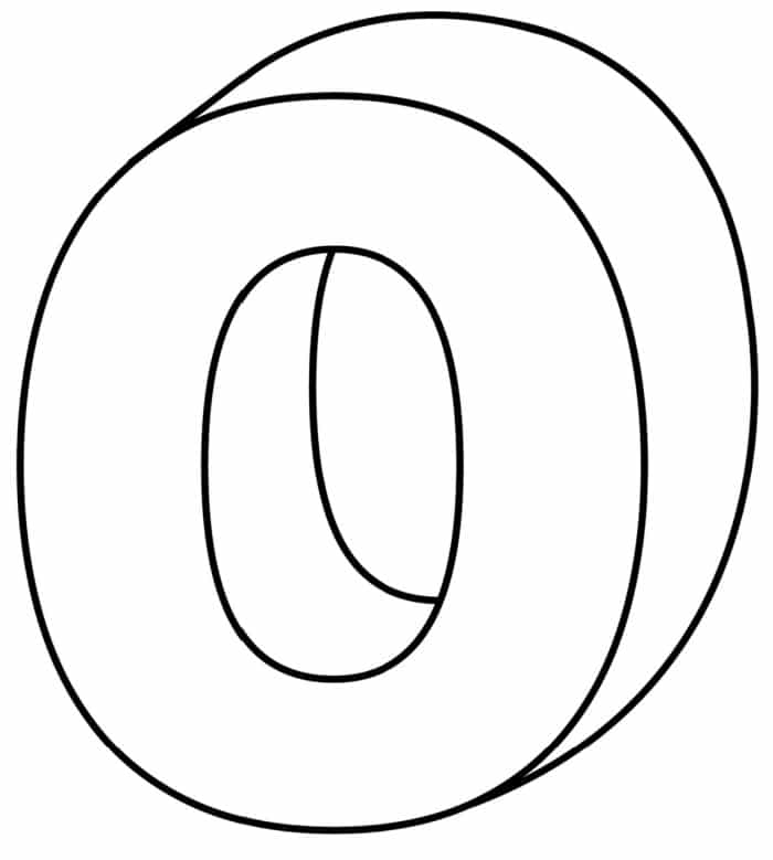 Printable 3D Bubble Letter O Freebie Finding Mom
