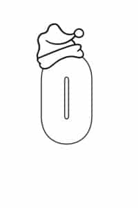 Printable Christmas Bubble Letters Alphabet