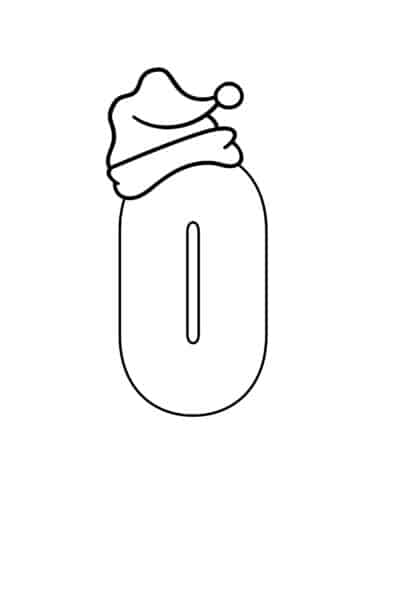 Printable Christmas Bubble Letters Alphabet