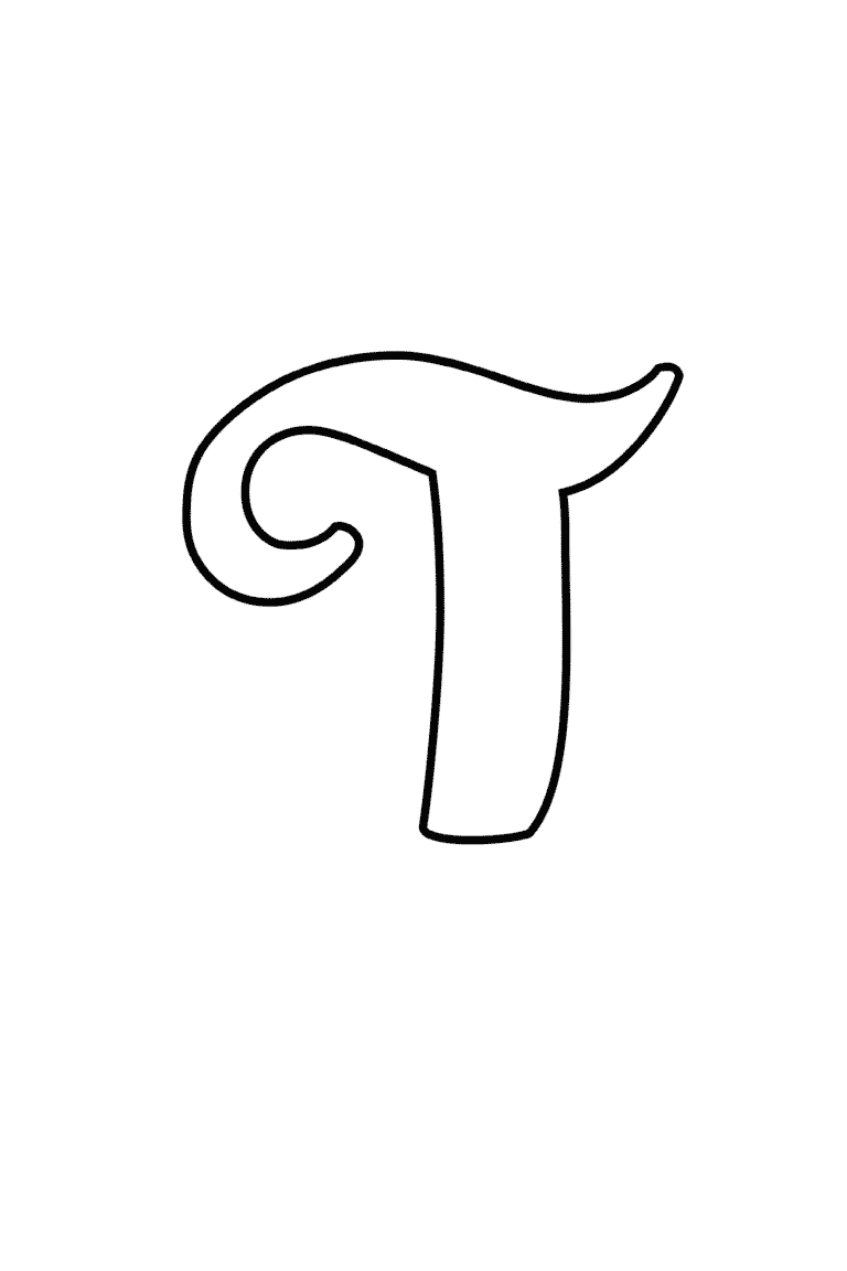 Printable Cursive Bubble Letters Alphabet - Freebie Finding Mom