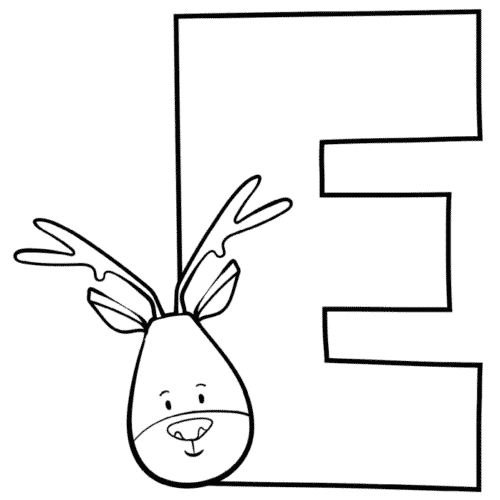 Free Printable Bubble Letters: Uppercase and Lowercase E