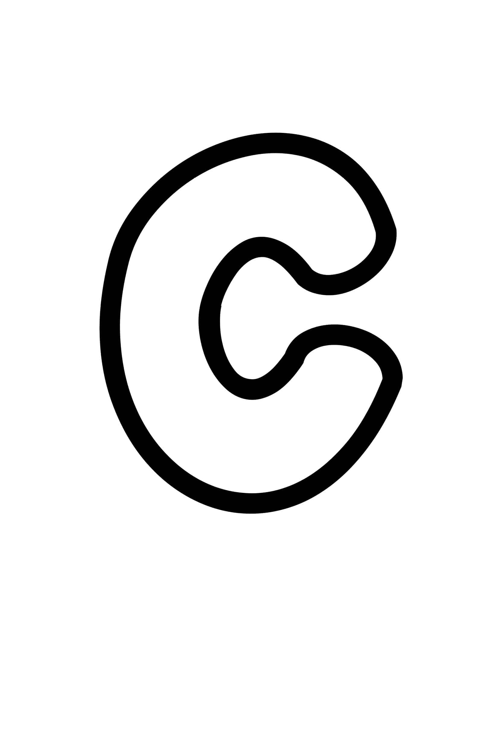 Free Printable Bubble Letter Alphabet Stencils