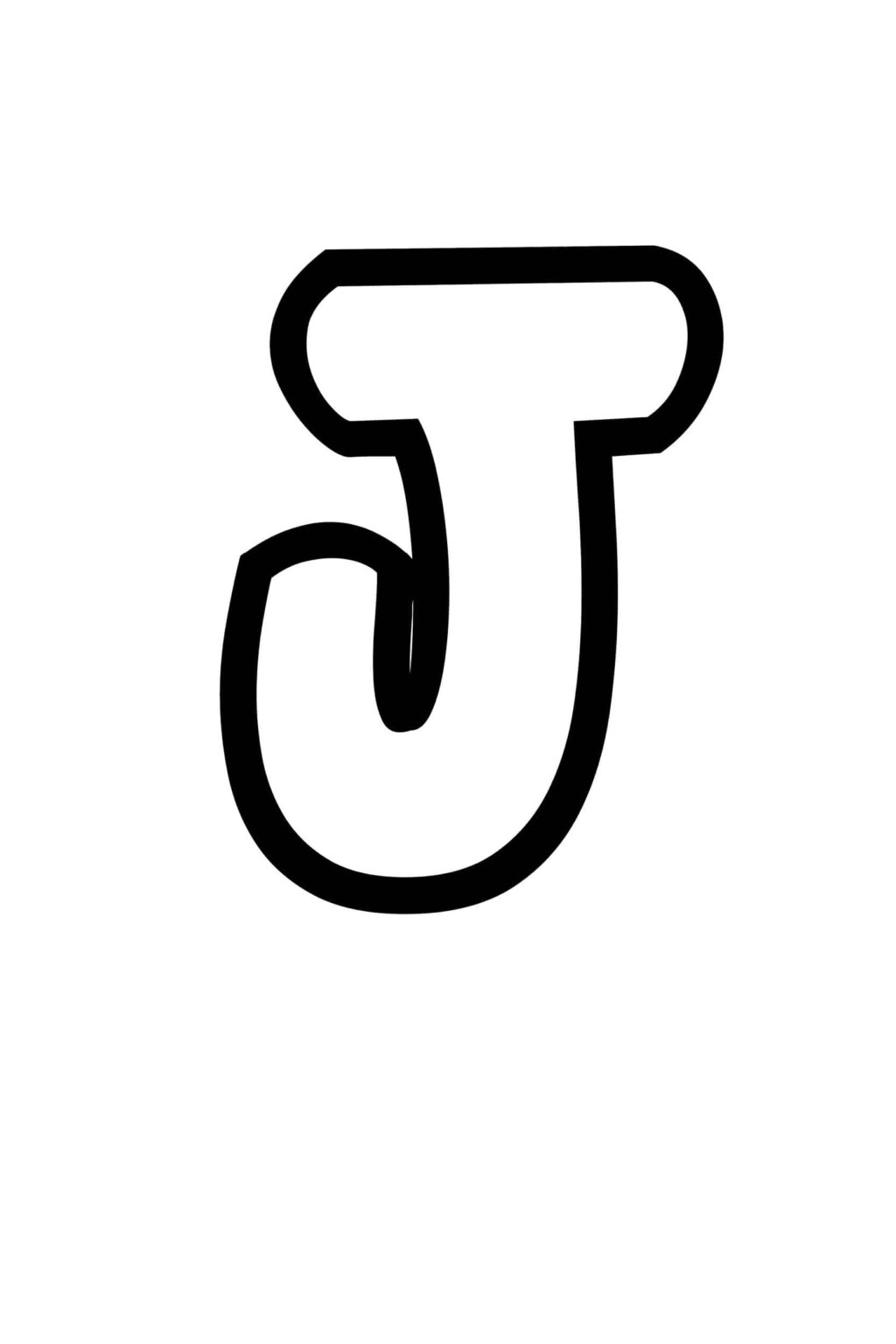 Free Printable Bubble Letter Alphabet Stencils