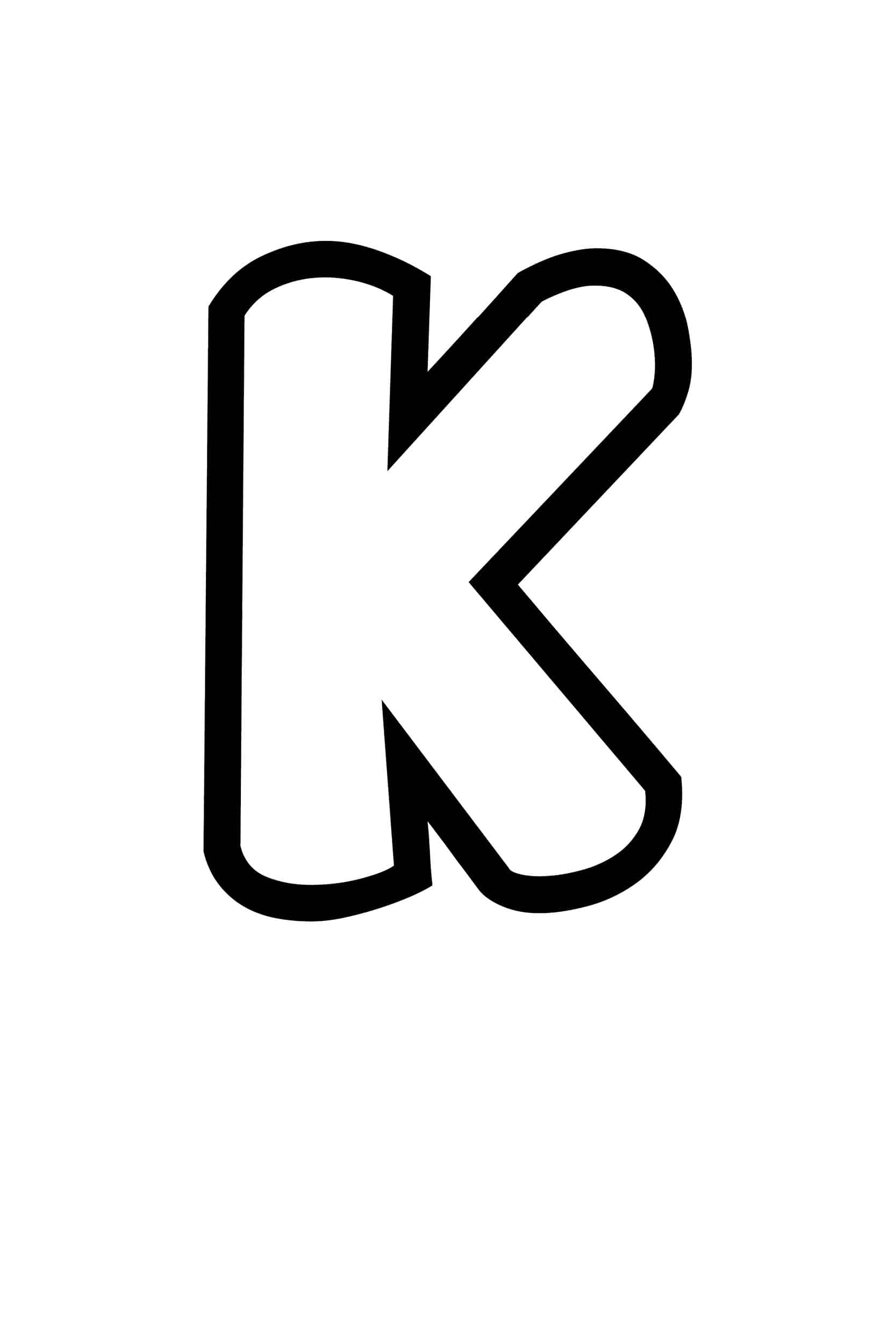 Free Printable Bubble Letter Alphabet Stencils