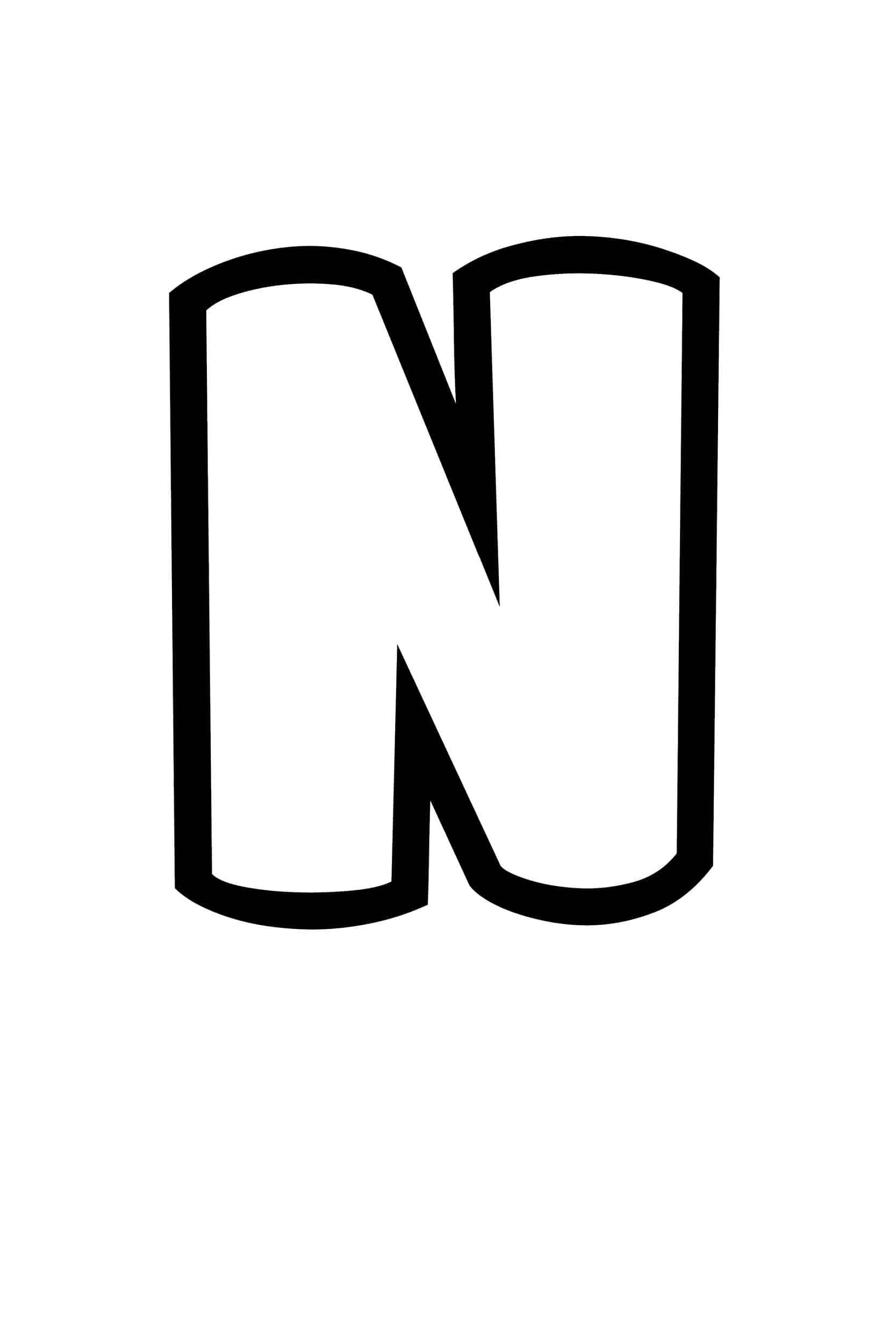 Free Printable Bubble Letter Alphabet Stencils