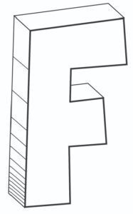 Free Printable Bubble Letters: Cool Bubble Letter F