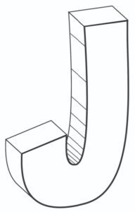 Free Printable Bubble Letters: Cool Bubble Letter J