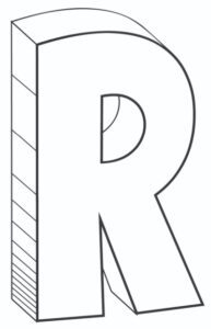 Free Printable Bubble Letters: Cool Bubble Letter R