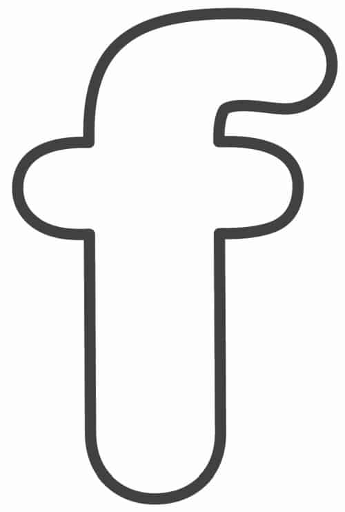 Free Printable Lowercase Bubble Letters Lowercase F Bubble Letter 