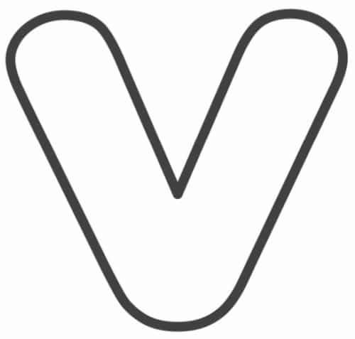 Free Printable Lowercase Bubble Letters Lowercase V Bubble Letter 