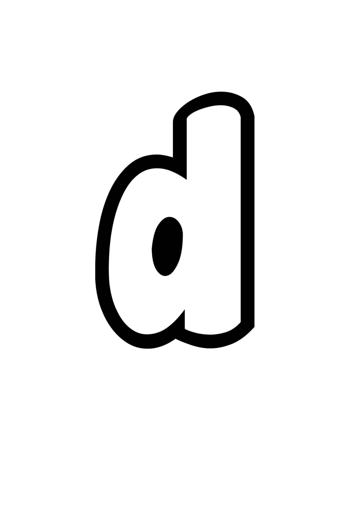 Free Printable Bubble Letter Stencils: Lowercase