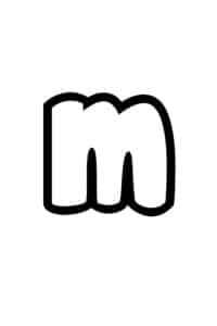 Free Printable Bubble Letter Stencils: Lowercase