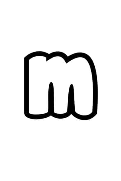 Free Printable Lowercase Bubble Letters Alphabet Stencils