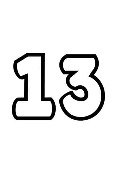 Free Printable Numbers: Bubble Numbers 0 – 100