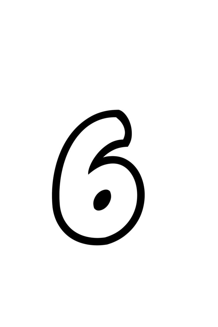 Free Printable Numbers: Bubble Numbers 0 – 100